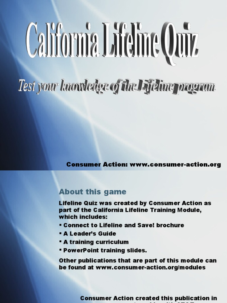 Lifeline Quiz | PDF | Economies | Government Finances