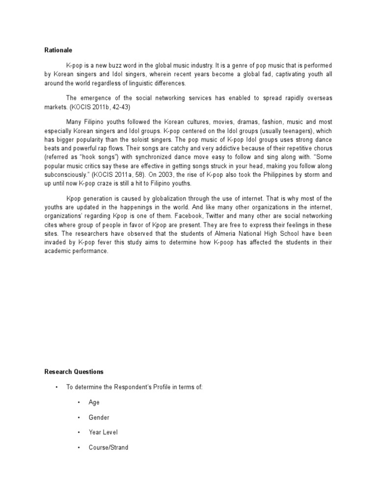 Research Kpop | PDF | South Korea | World Politics