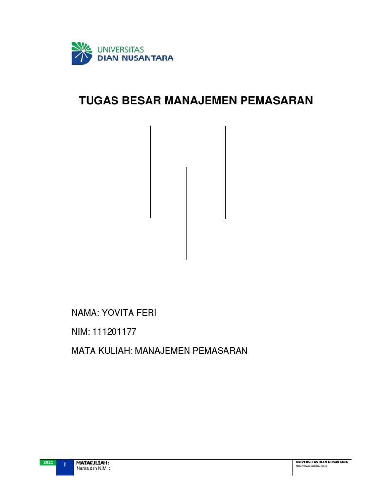 Tugas Besar Manajemen Pemasaran - Yovita Feri | PDF