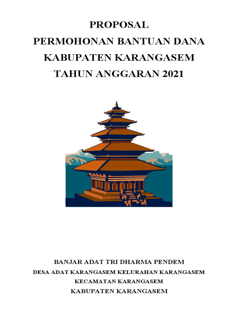Proposal Bupati 2021 | PDF