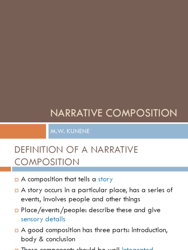 Narrative Composition | PDF | Elevator | Senses
