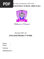 Class 12 - English Project | PDF