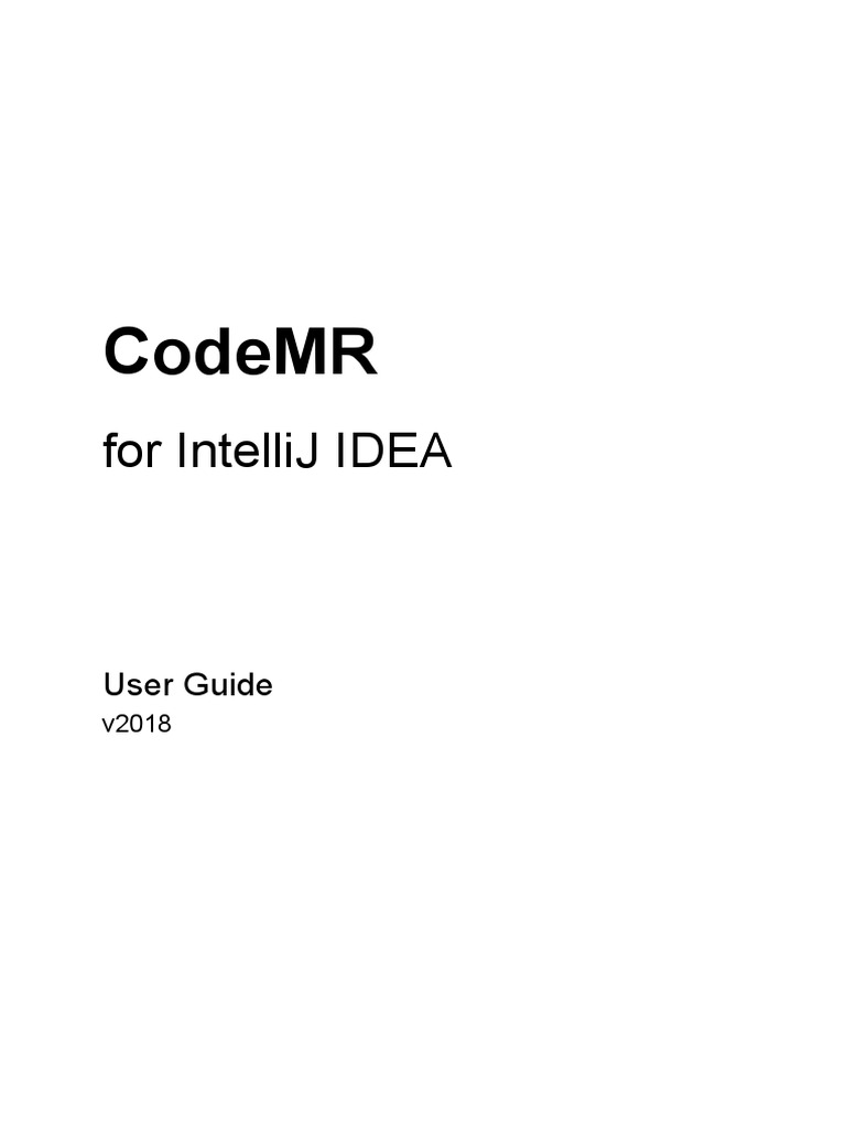 Codemr: For Intellij Idea | PDF | Method (Computer Programming) | Class (Computer Programming)
