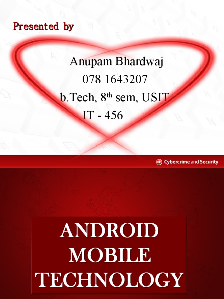 Android Mobile Technology Pdf Mobile Computers Android Operating System