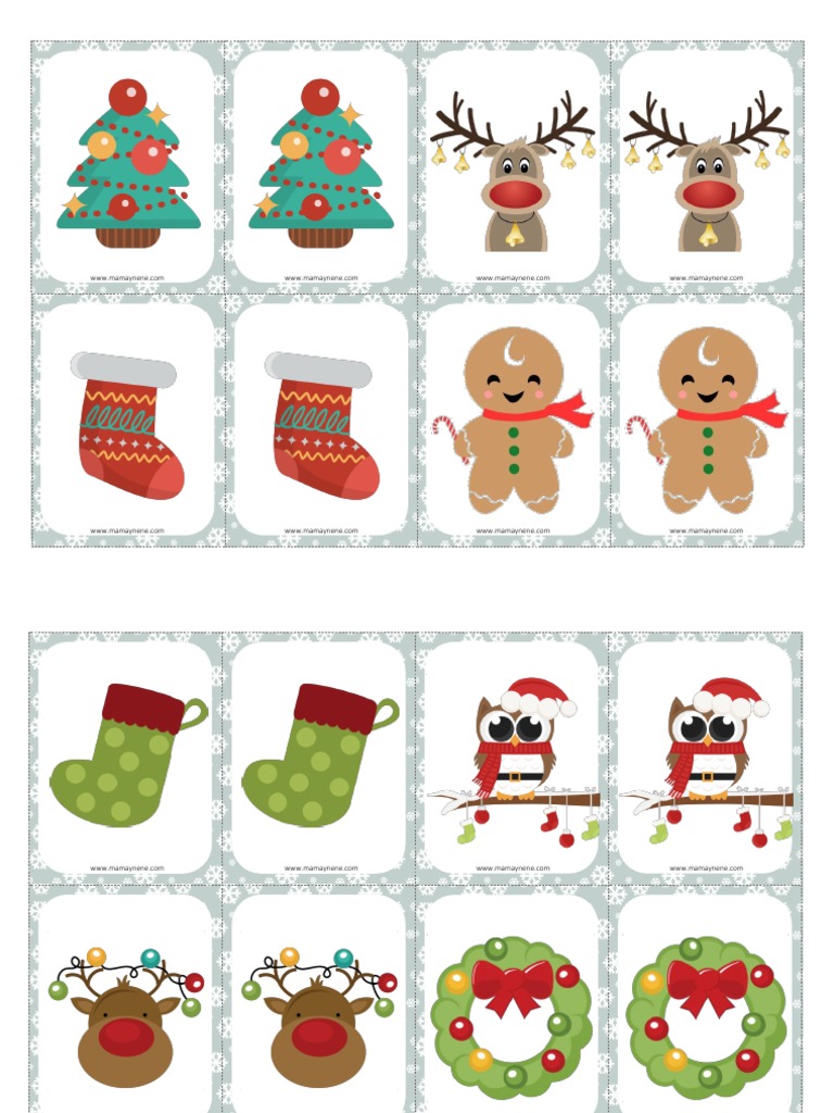 Juego de Memoria - Navidad | PDF