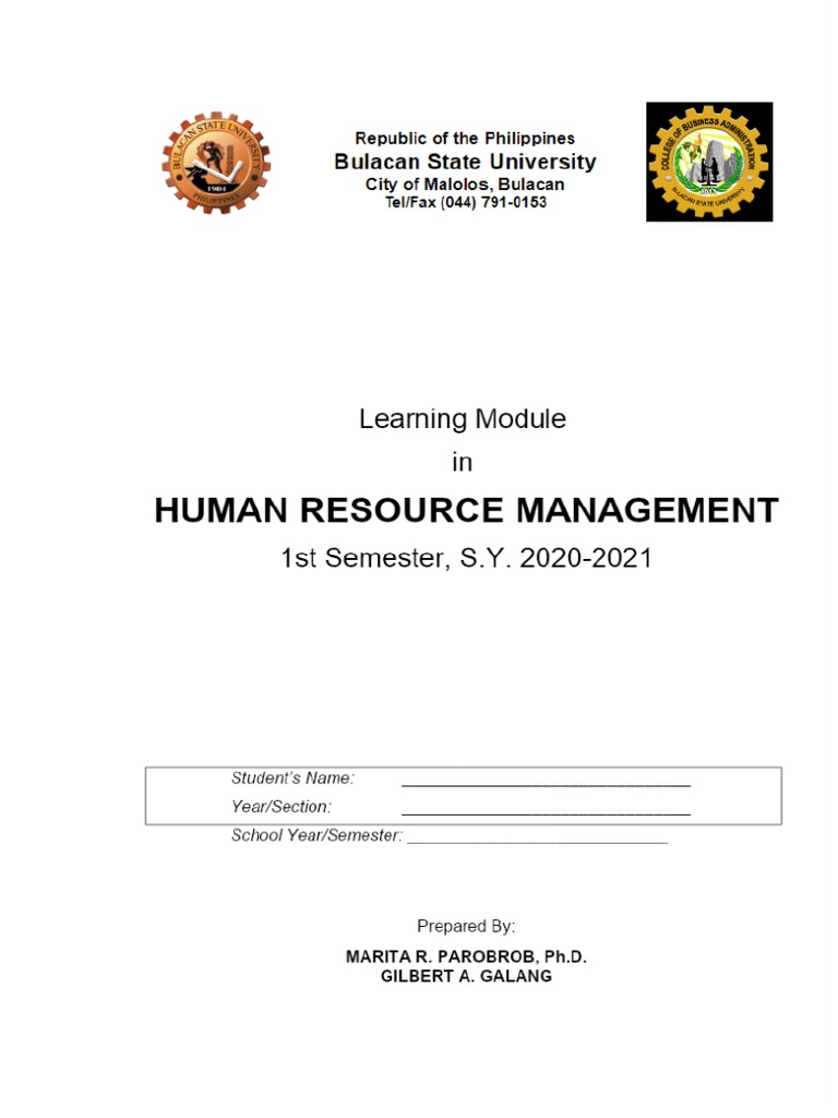 HRM Module | PDF