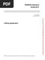 NORSOK R-002 Lifting Equipment | PDF | Risk | Risk Management
