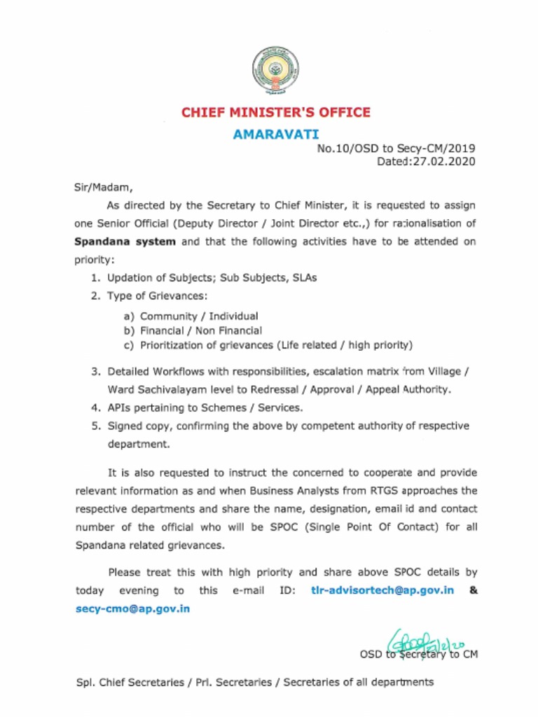 CMO Letter | PDF