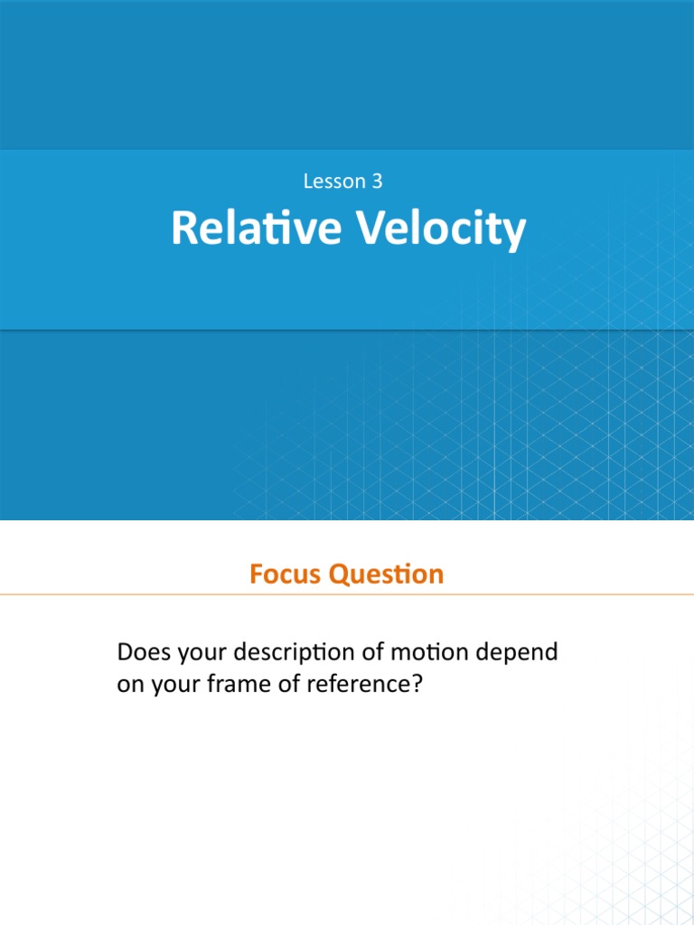 Relative Velocity in Motion Analysis | PDF | Kinematics | Velocity