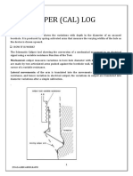 Understanding Caliper Logs in Boreholes | PDF