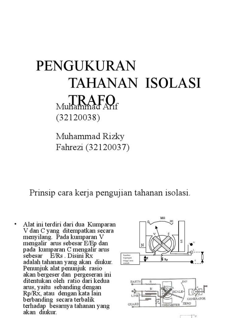Pengukuran Tahanan Isolasi Trafo Dikonversi | PDF