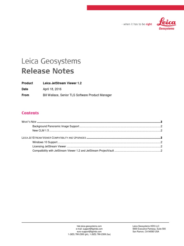 Release Notes - JetStream Viewer 1.2 | PDF | Windows 10 | Operating ...