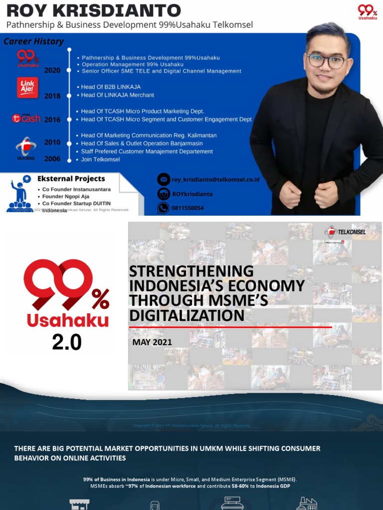 99usahaku - Webinas UMKM Material - v0.1 | PDF | Small And Medium Sized ...