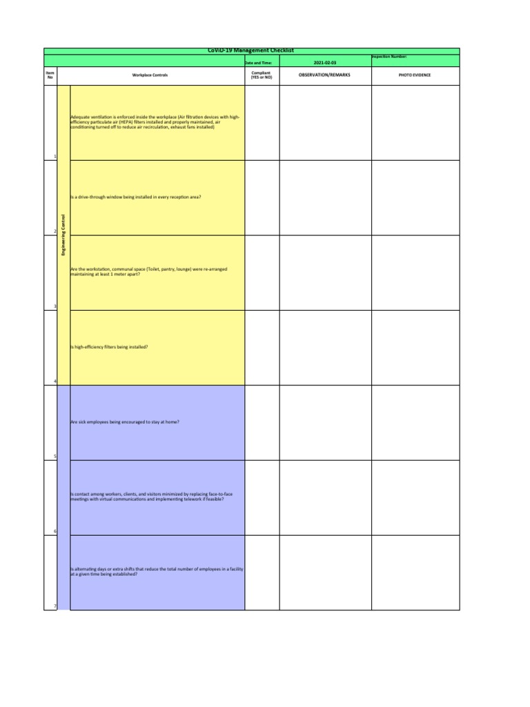 DOLE-DTI Site Checklist For Covid 19 | PDF | Personal Protective ...
