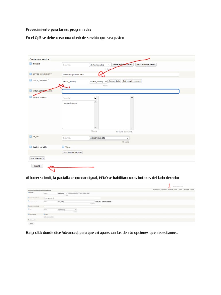 Procedimiento para Tareas Programadas | PDF | Paradigmas de programación | Software del sistema