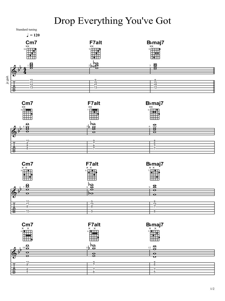 Drop It All | PDF | Elements Of Music | Music Theory