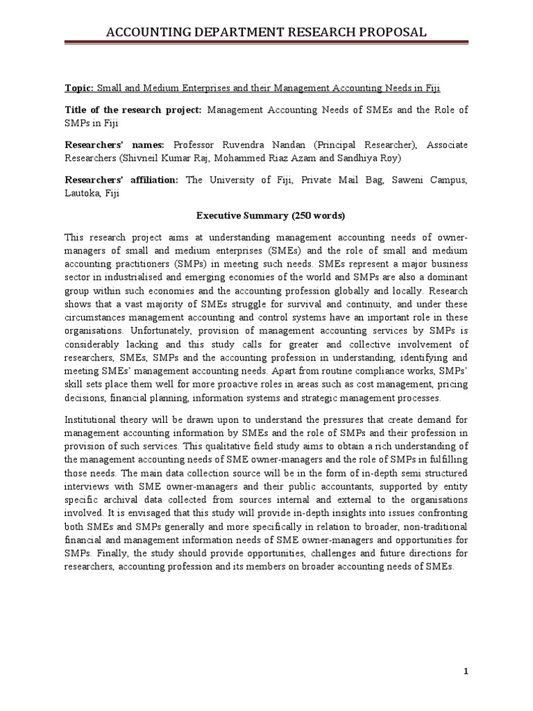 Research Proposal SMEs and SMPs App | PDF | Small And Medium Sized ...