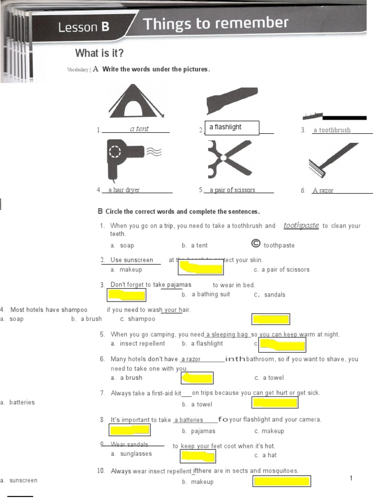 Touchstone 2 - Workbook | PDF | Hygiene | Domestic Implements