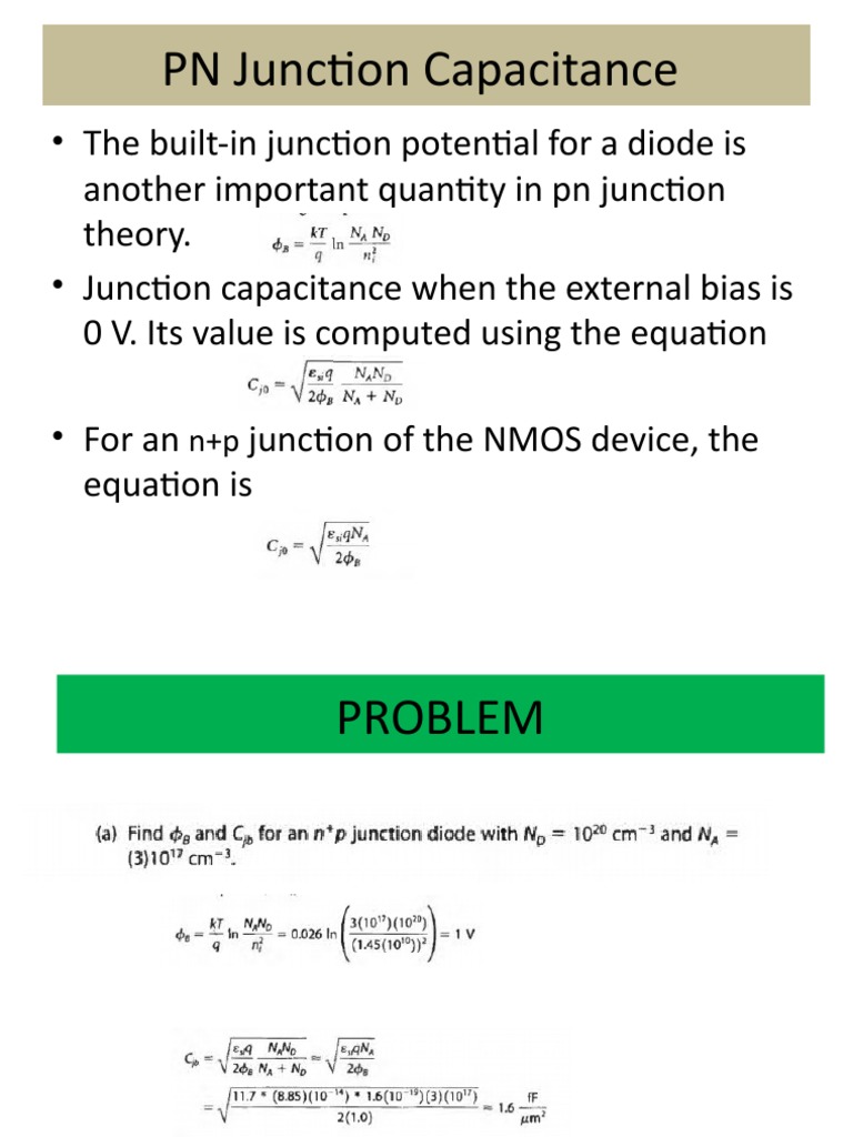 Overlap Capacitance | PDF | P–N Junction | Electronic Engineering