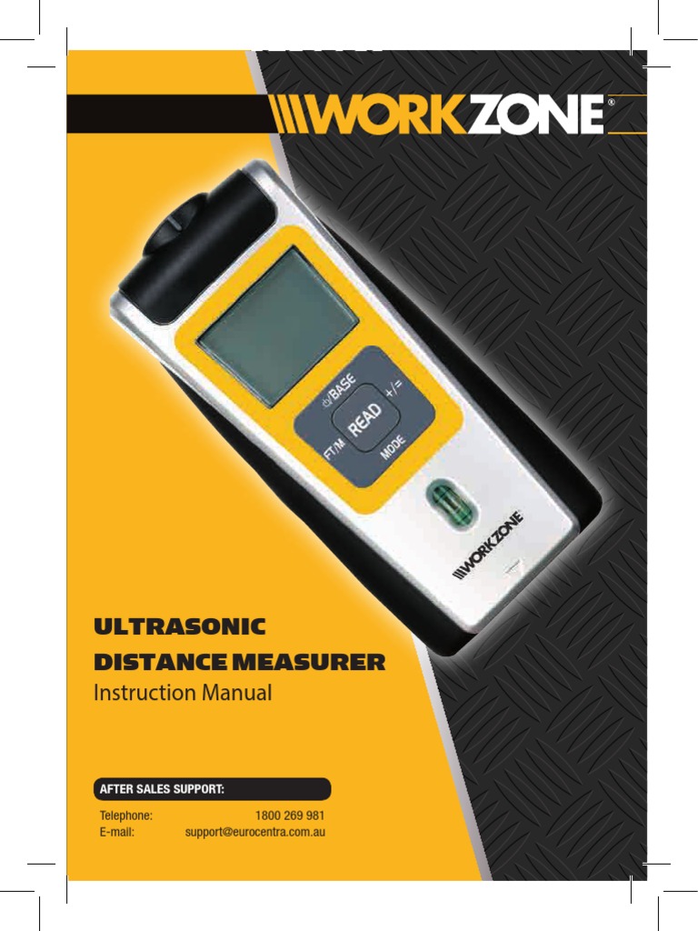 Ultrasonic Distance Measurer Manual | PDF | Laser | Measurement