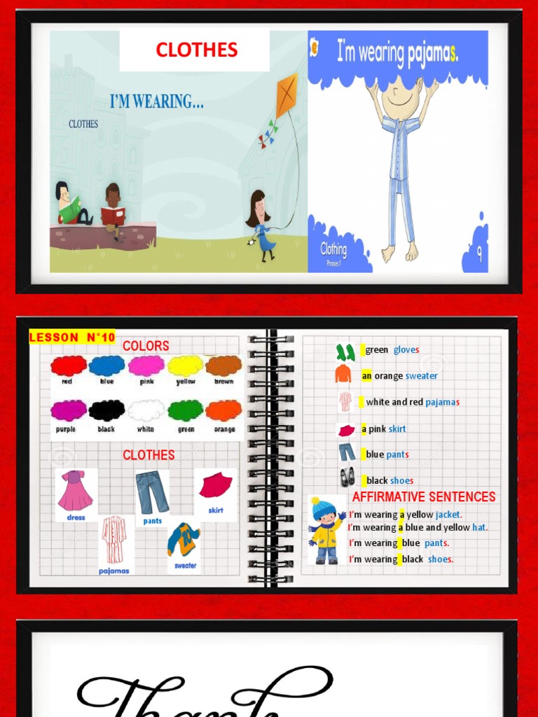 Affirmative Sentences About Clothes | PDF | Dress Codes | Consumer Goods