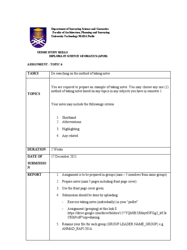 ASSIGNMENT UED102 - Topic 6 (AKEM) | PDF | Slope | Mathematics