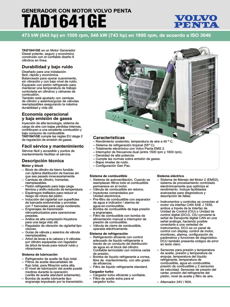 62 Tad1641ge | PDF | Inyección de combustible | Turbocompresor