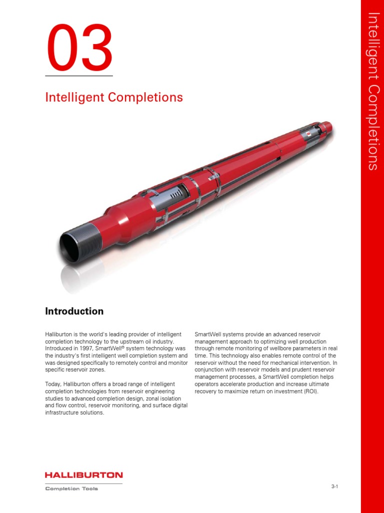 Intelligent Completions - Catalog | PDF | Valve | Petroleum Reservoir