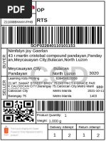 Sample JNT Waybill | PDF