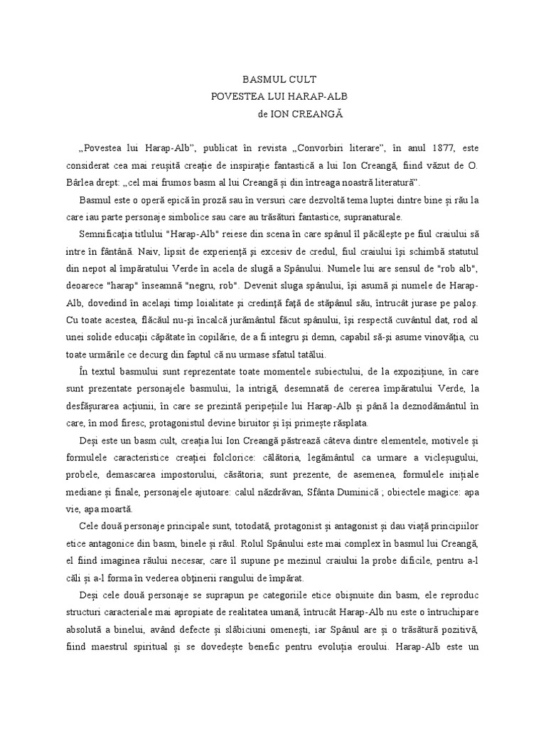 Basmul Cult COMENTARIU | PDF