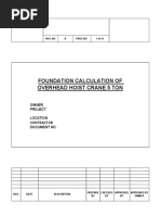 Design Calculations Tower Crane Foundation - Rev-C | PDF | Strength Of ...