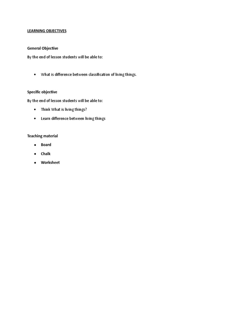 Classification of Living Things | PDF | Taxonomy (Biology) | Life