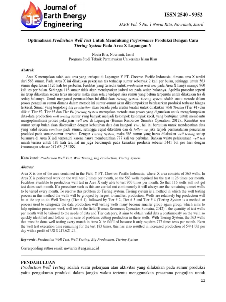 Journal Well Testing | PDF