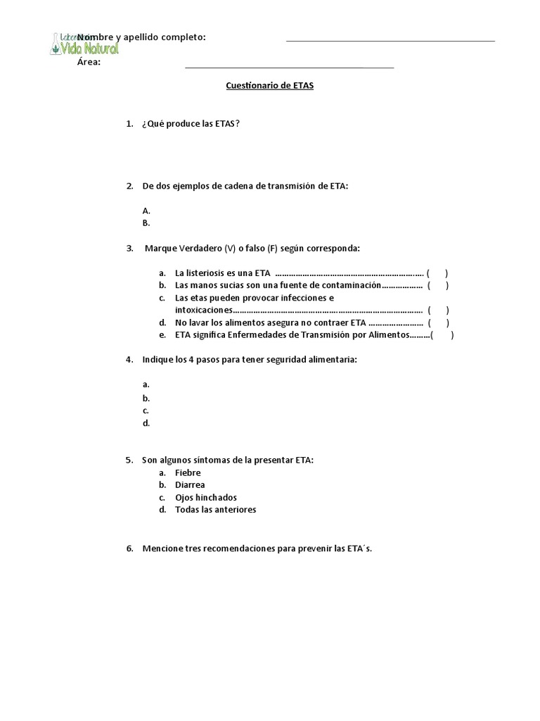 Examen de Etas | PDF