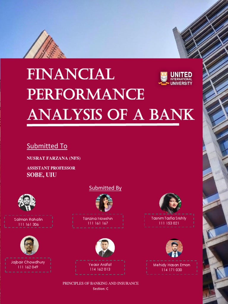 Financial Performance Analysis of Jamuna Bank Term Paper Group5 Sec C ...