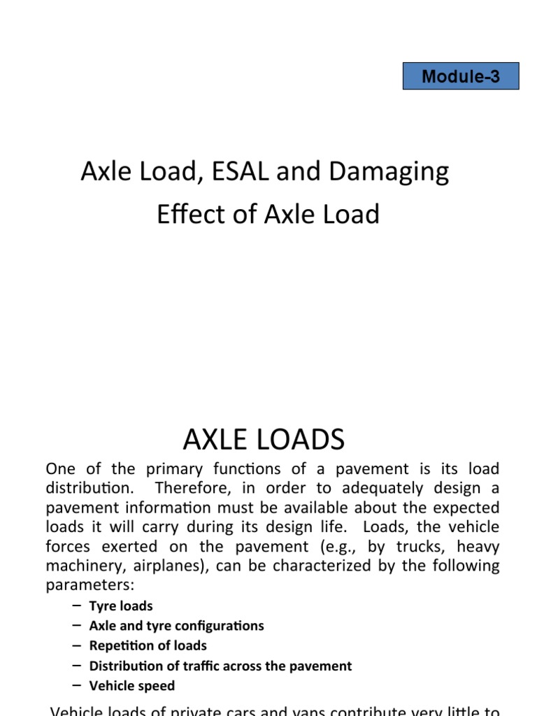 Axle Load and ESAL Impact Analysis | PDF | Road Surface | Axle