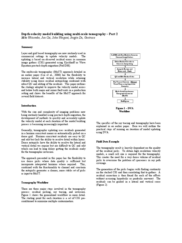 Depth-Vmb Using Must 2 Seg06 | PDF | Tomography | Areas Of Computer Science