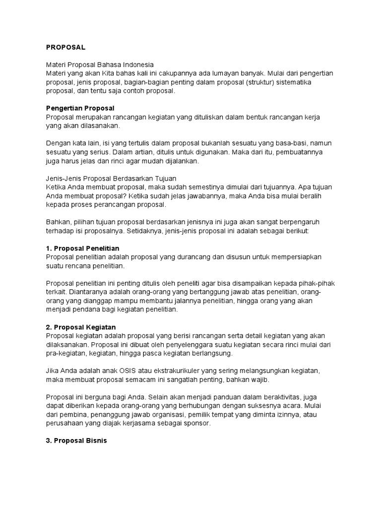 Panduan Lengkap Menyusun Proposal | PDF