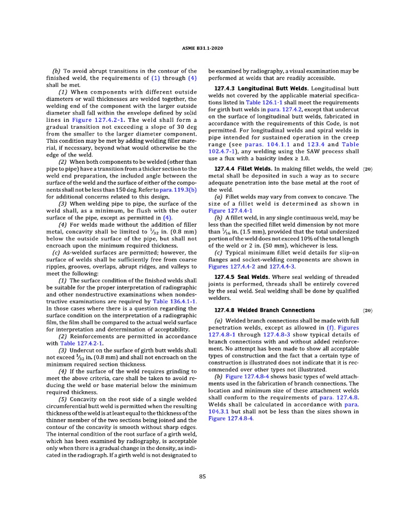 Extracto ASME B31.1 2020 | PDF