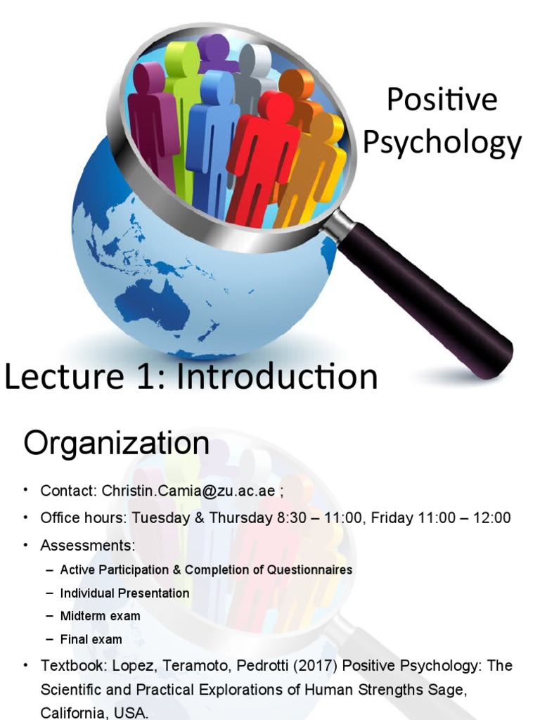 Positive Psychology: Lecture 1: Introduction | PDF | Psychology ...