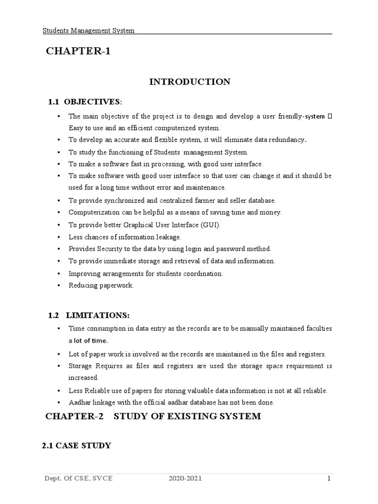 Chapter-1: 1.1 Objectives | PDF | Databases | Relational Database