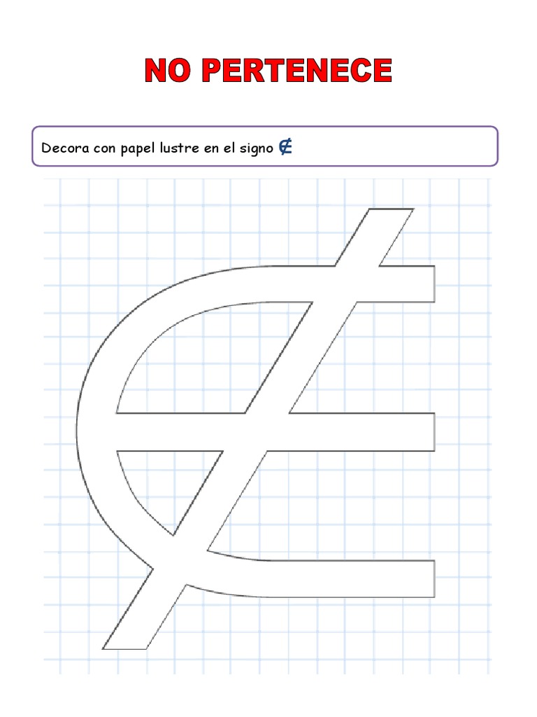 No Pertenece (Conjuntos) | PDF