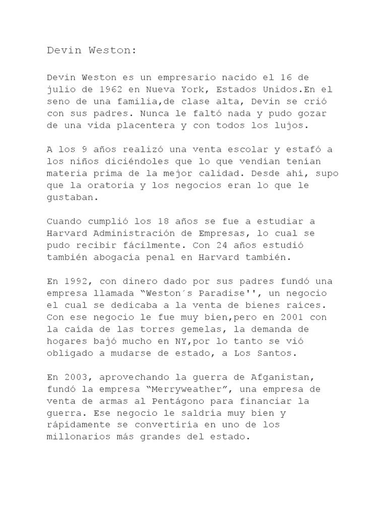 Devin Weston | PDF