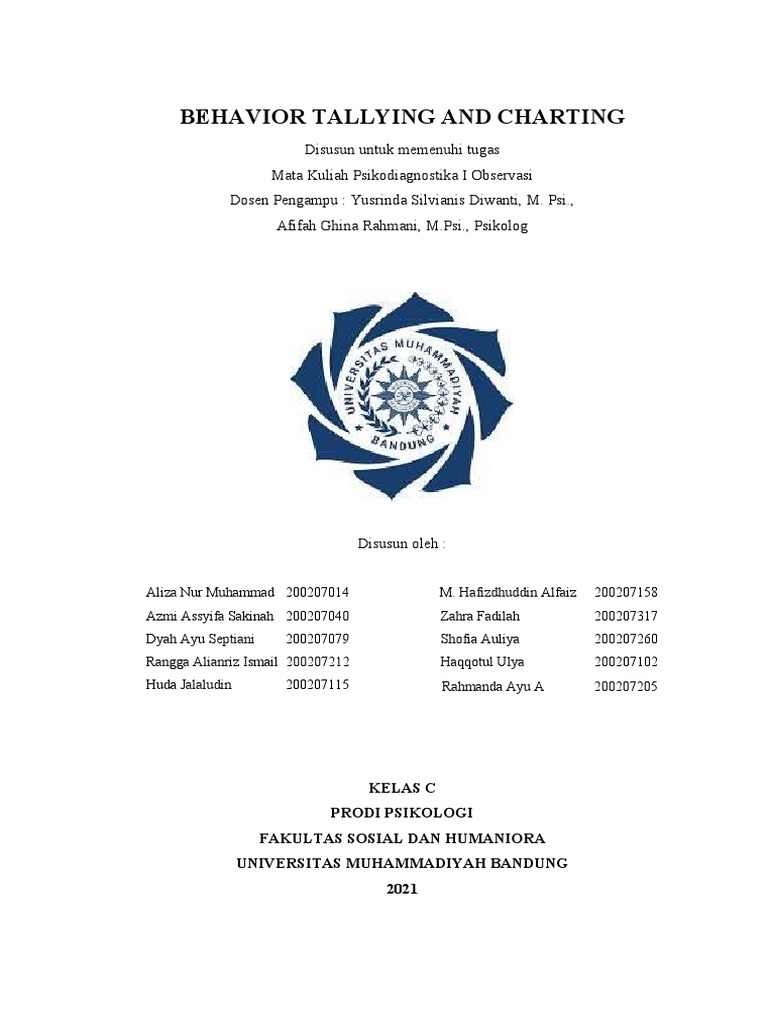 Behavior Tallying and Charting | PDF