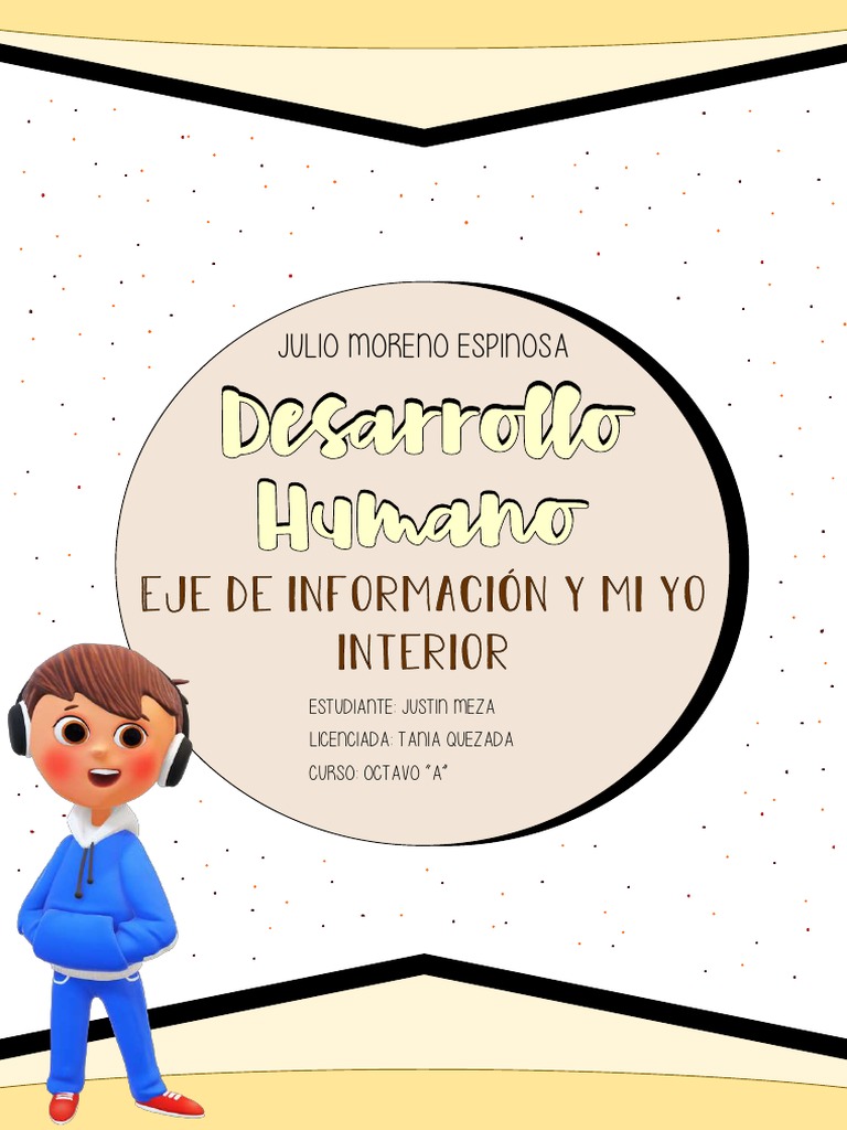 Justin Meza 8a Egb Deber de Desarrollo Humano Eje de Informacion y Yo ...