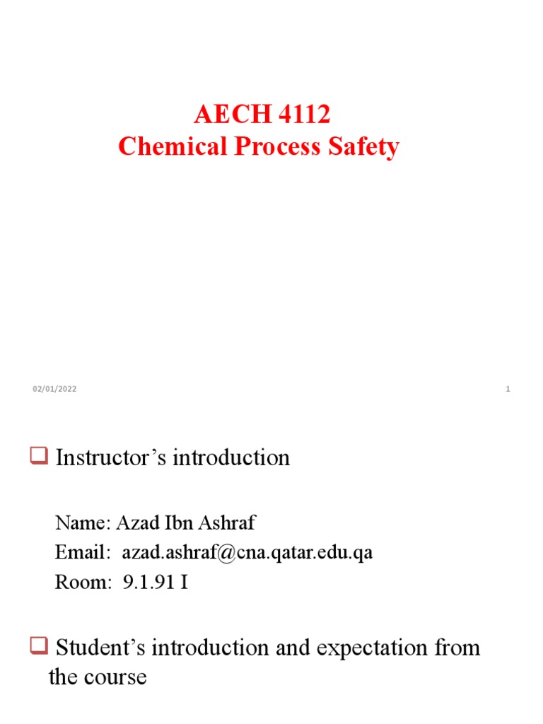 Chemical Process Safety: An Introduction to the Engineering and ...