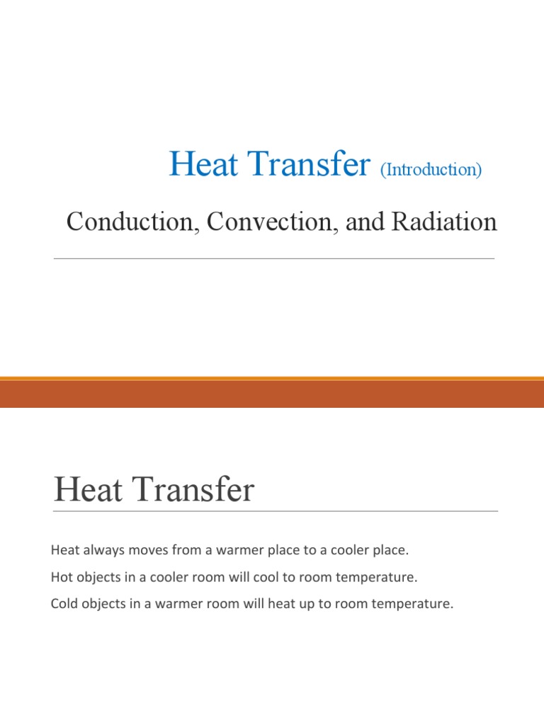 Heat Transfer: Conduction, Convection, Radiation | PDF | Heat Transfer ...