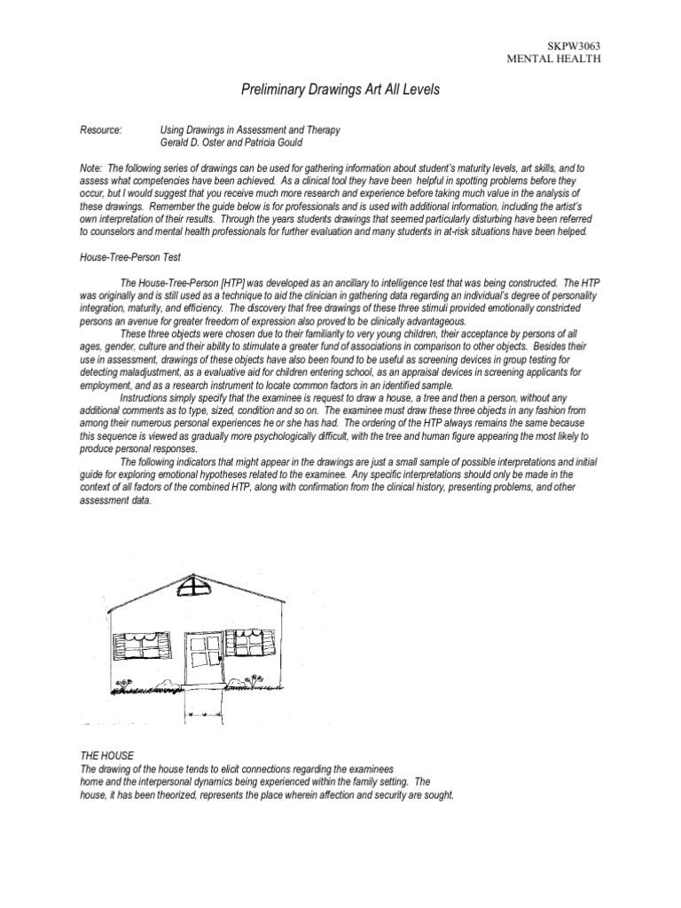House-Tree-Person Test Insights | PDF | Art Therapy | Emotions