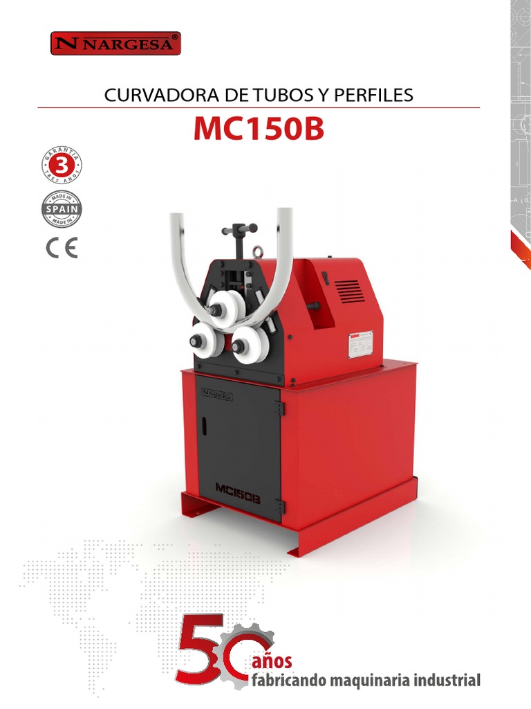 Curvadora MC 150B | PDF | Pulgada | Medición