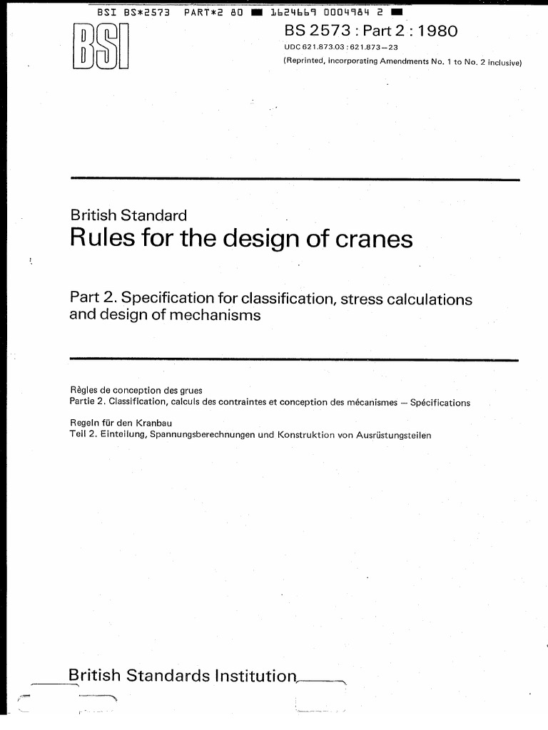 BS 2573 Part 2-1980 | PDF
